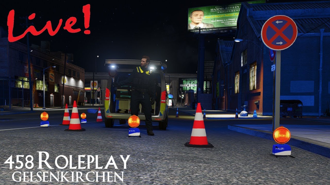🔴LIVE🔴 Erster Tag bei der Polizei Gelsenkirchen | Polizei | FiveM | 458 ...