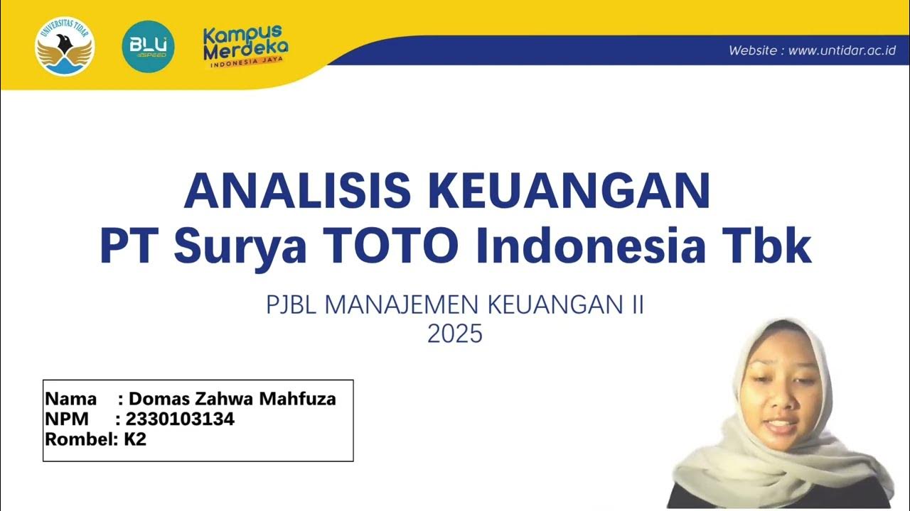 2330103134_Domas Zahwa Mahfuza_Vidio Presentasi Analisis Keuangan PT Surya TOTO Indonesia Tbk_K2 ...