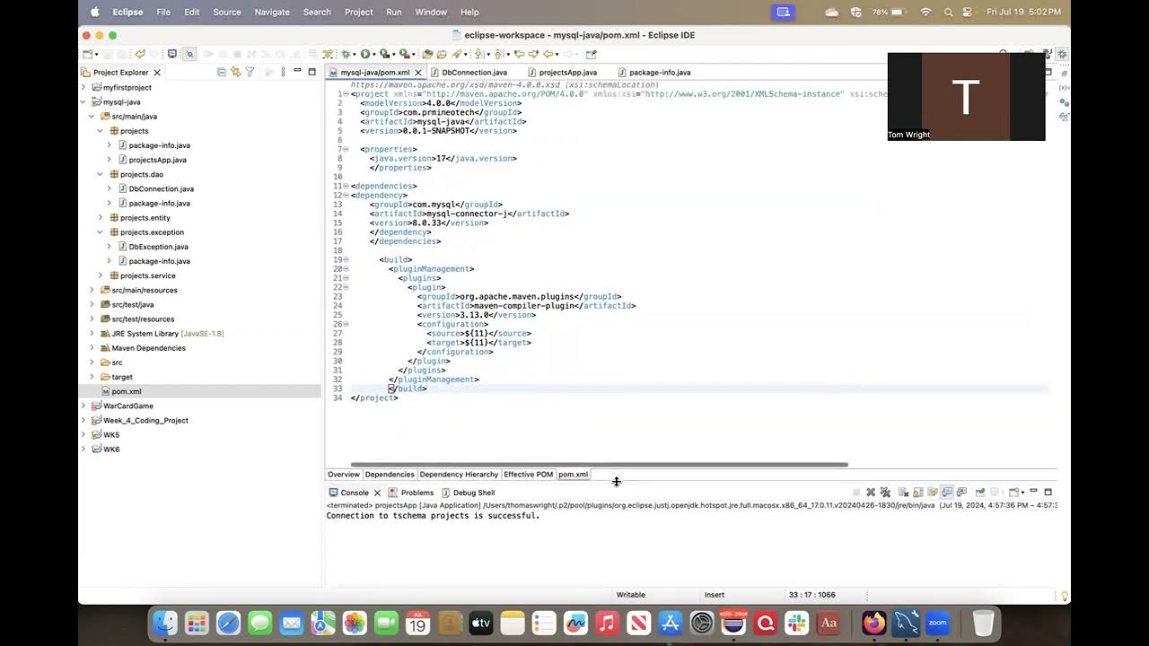 Promineo Tech BE Developer Week 7 mySQL - YouTube