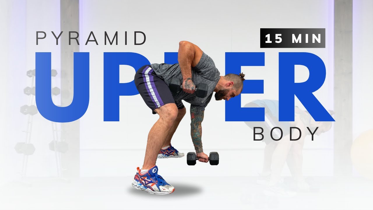 15 min Upper Body Dumbbell Workout from home | Pyramid Pull Exercises ...
