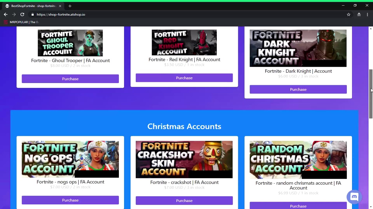 The Best shop fortnite! ATSHOP, legit 100% - YouTube