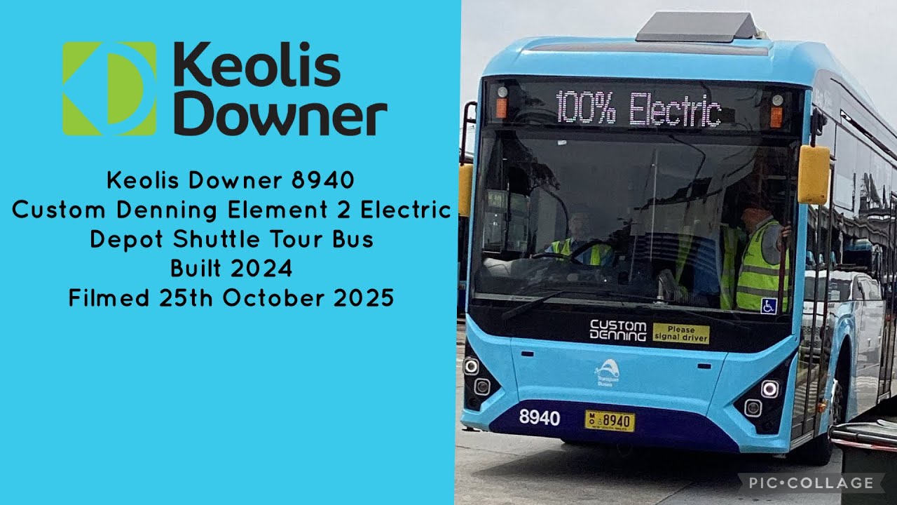 Keolis Downer (8940) Custom Denning Element 2 Electric - YouTube