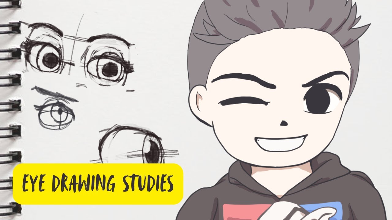 SHARING MY EYE DRAWING STUDIES!!! - YouTube