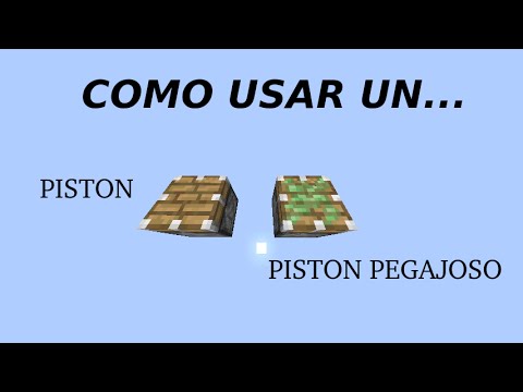 Minecraft- Como usar un piston en 1 minuto! DiegoPlays - YouTube