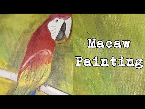 Macaw Painting - YouTube