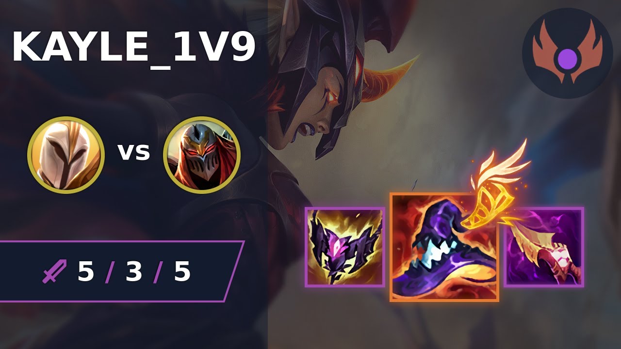[ kayle_1v9 ] Kayle MID vs Zed | EUW MASTER | LOL Season 2024 - YouTube