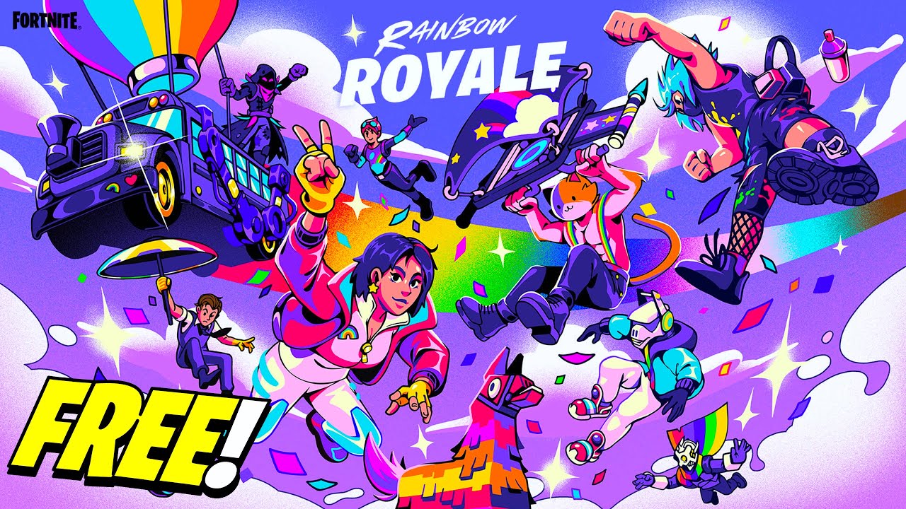 Fortnite Gave Us a FREE ITEM SHOP for Rainbow Royale! - YouTube