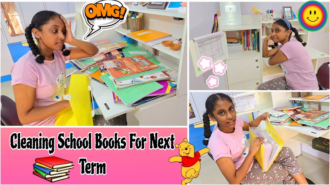 Starlett *ICSE 7th Grader*Messy School Books Cleaning/Arranging For ...