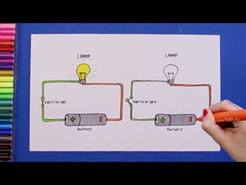 How to draw a simple electric circuit