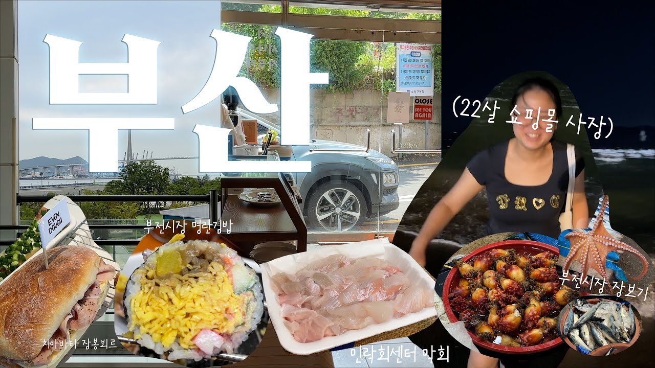 [VLOG] ep.1 부산에서 살아남기🇰🇷🍀 | 부산카페투어 , 부전시장 장보기, 명란김밥, 쇼핑몰사업 준비하기, 창고정리 ...