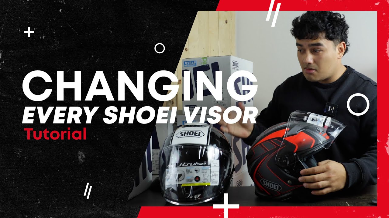 How to Change Every Shoei Visor | Tutorial - YouTube