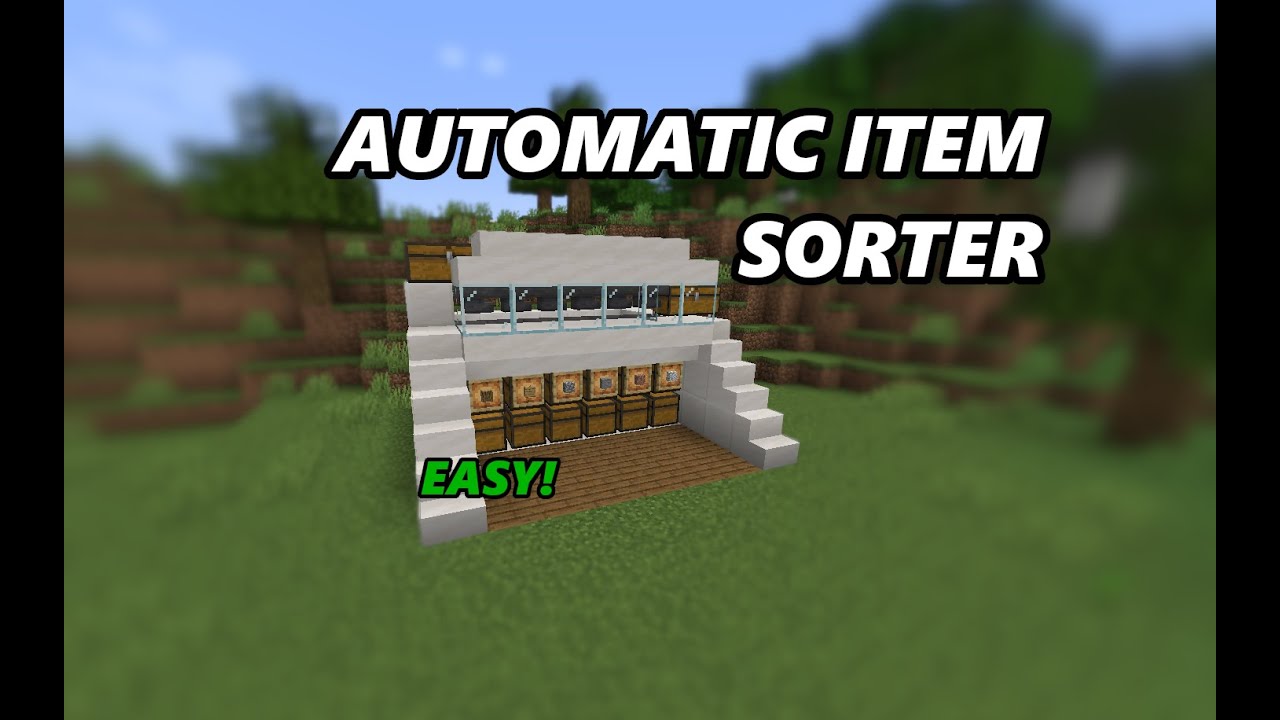 How to Build an ITEM SORTER! [Minecraft] - YouTube