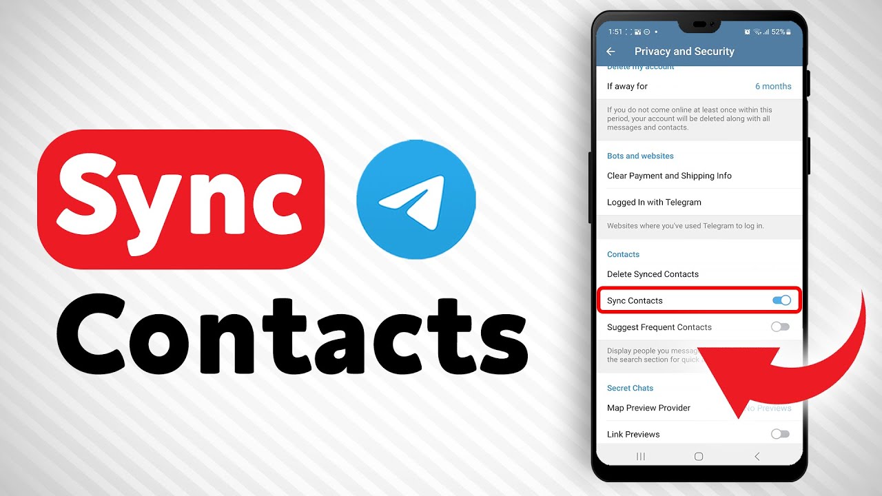 How To Sync Contacts In Telegram - Full Guide - YouTube