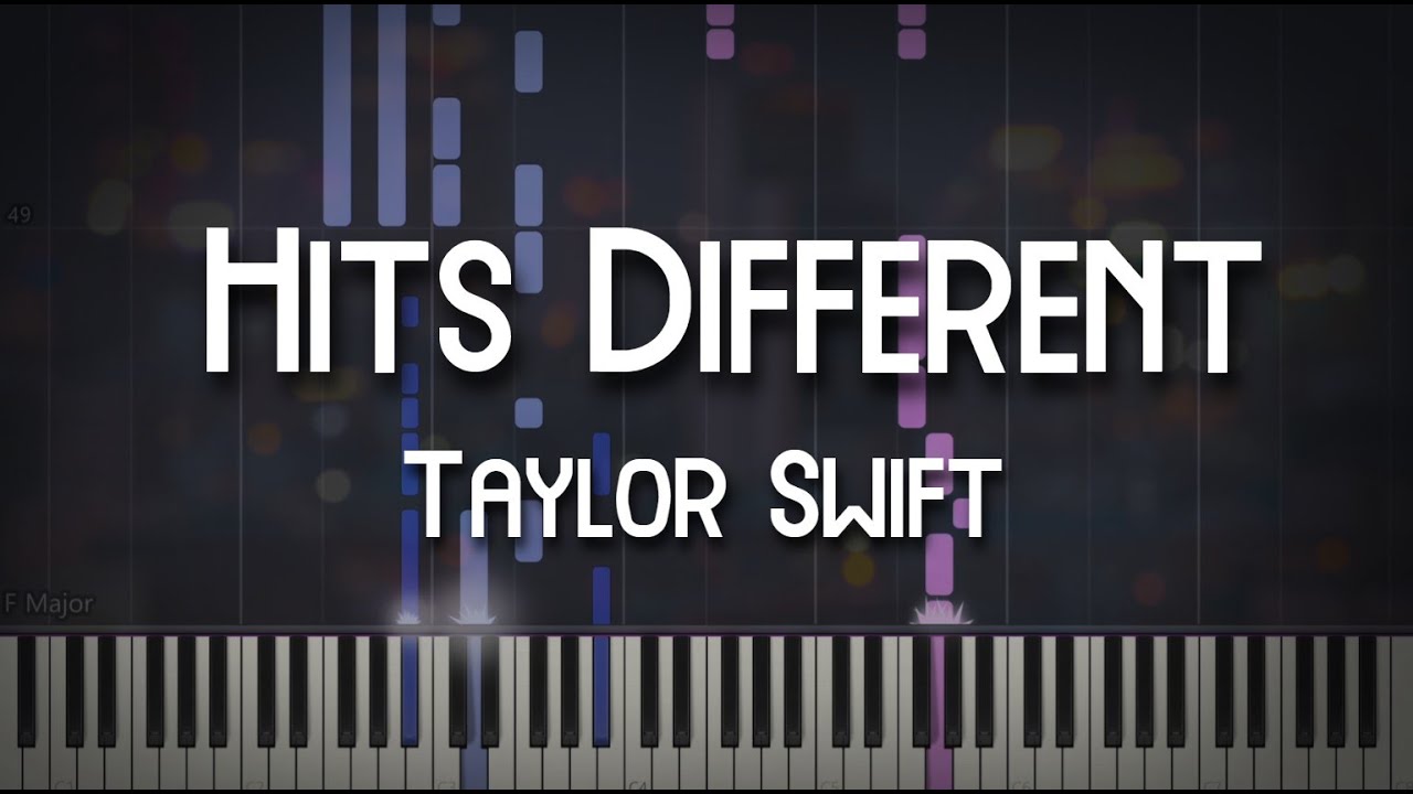 Hits Different - Taylor Swift (Piano Solo Tutorial) - YouTube