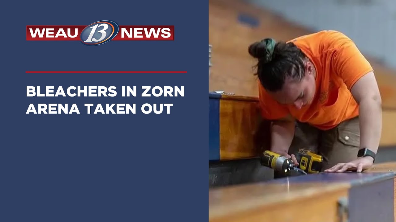 Bleachers In Zorn Arena Taken Out - YouTube