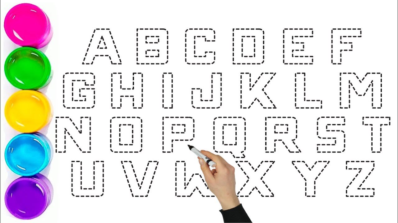 Learn to Write Your ABCs! Tracing & Coloring - YouTube