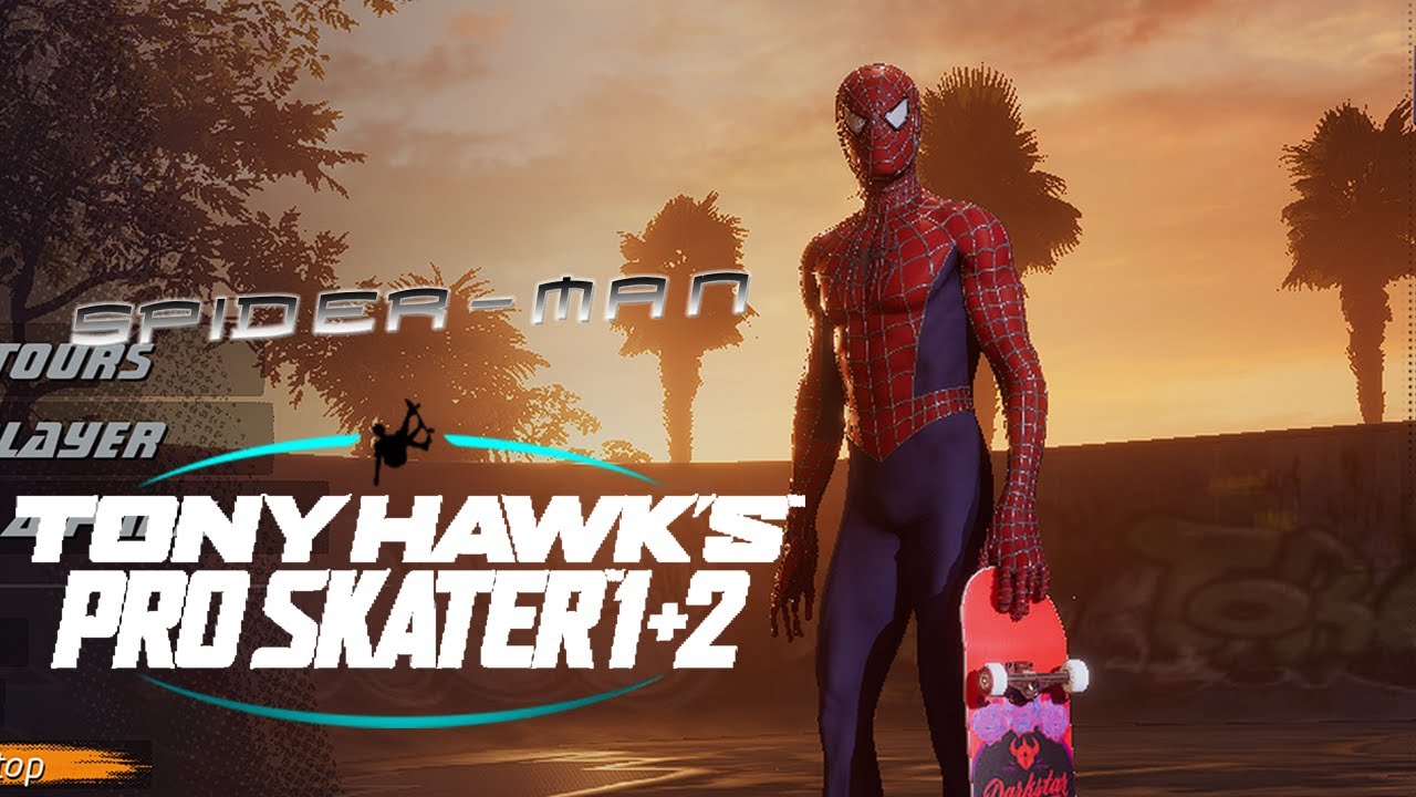Spider-Man in Tony Hawk's Pro Skater 1+2 - YouTube