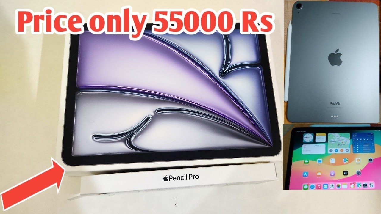 Apple ipad Air M2 unboxing and Review || Apple ipad price only 55000 Rs ...