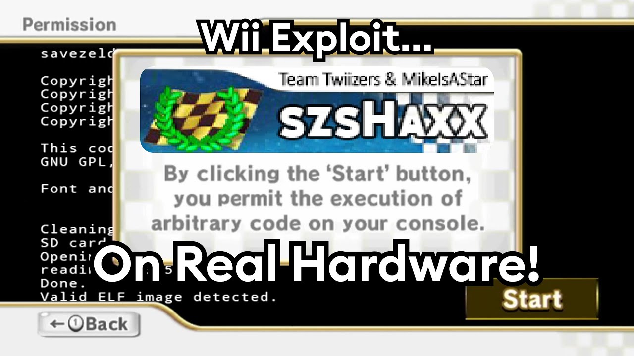 szsHaxx (NEW Wii Exploit) Tested on Real Hardware! - YouTube