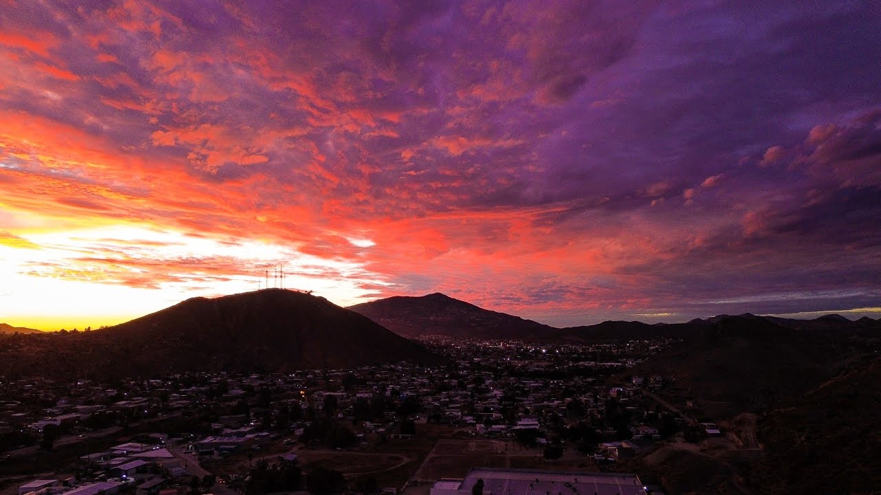 Atardecer 29 De Noviembre En Tecate Bc Youtube