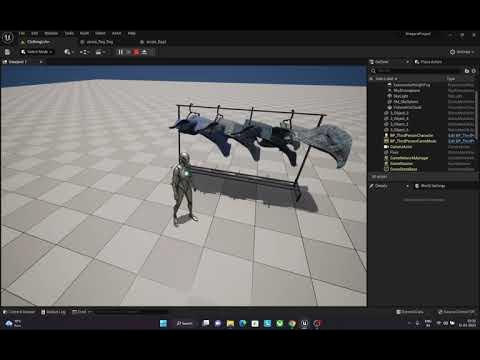 Chaos Cloth Simulation in Unreal engine 5 - YouTube