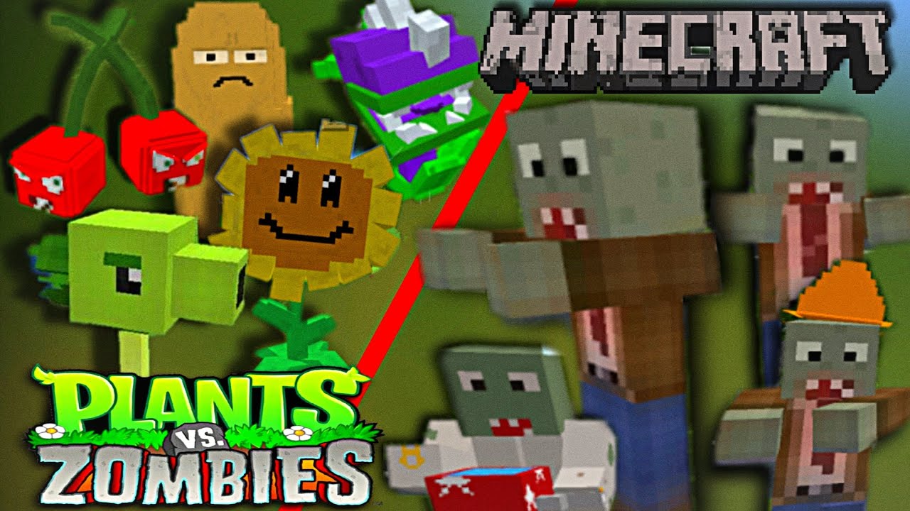MINECRAFT: Plants VS Zombies MOD - YouTube