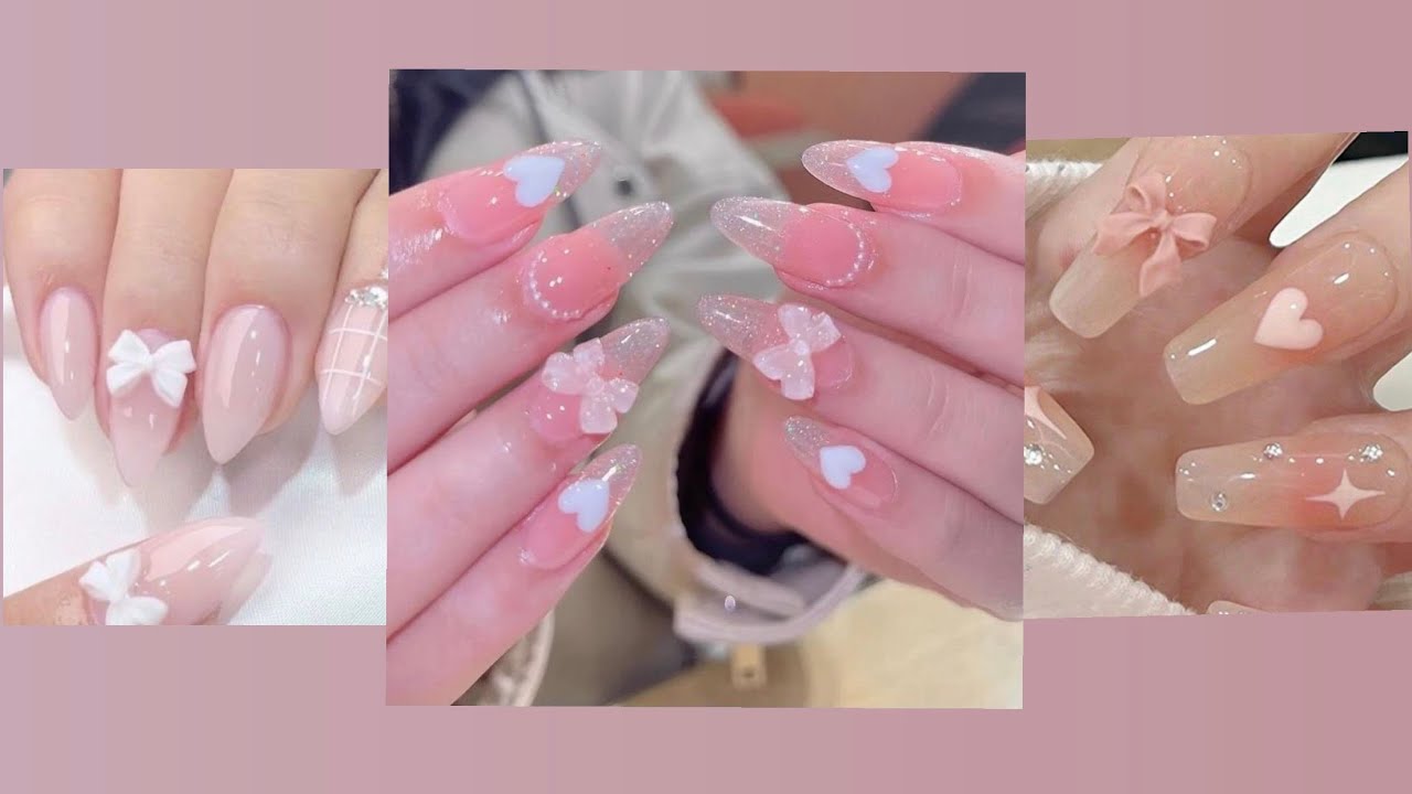 🌸TUTORIAL UNHAS COREANAS ROSA CEREJA 🍒🌸 DECORATER NAIL TUTORIALS #nails ...
