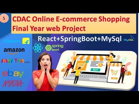 CDAC E commerce Fullstack Project using React | Springboot | MySql Project Code:-111 - YouTube