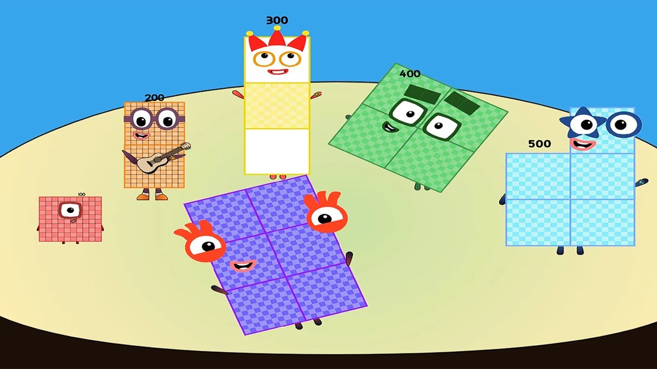 Numberblocks Band but hundreds with 600!Learn Adding Numbers - YouTube