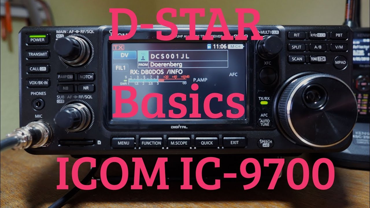 Icom IC-9700 D-STAR Basics - YouTube