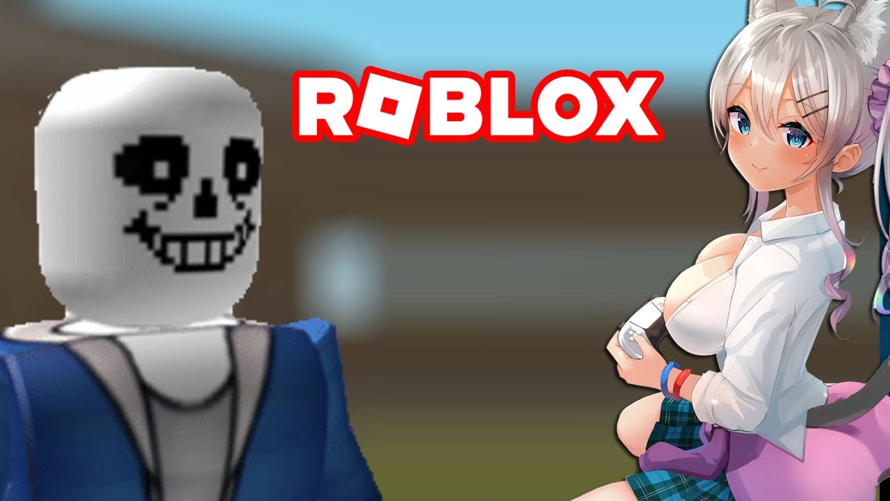 Sans Theme from Undertale in ROBLOX - Lidia Nekozawa Vtuber VOD - YouTube