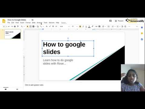 How to Google Slides-Basics - YouTube