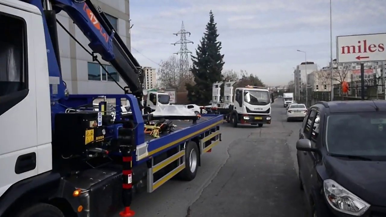 SIDE LOADER, CRANE EQUIPPED LIFT AWAY SYSTEM, TOW TRUCKS - YouTube