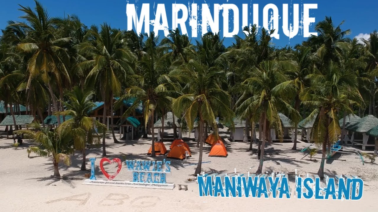MANIWAYA ISLAND IN MARINDUQUE | MAY SAND BAR AT ROCK FORMATION PA ...