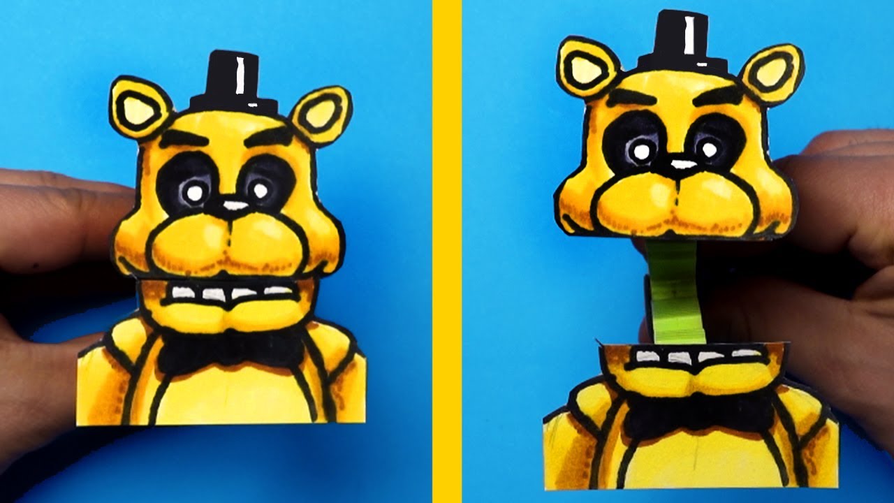 5 Cool FIVE NIGHTS AT FREDDY'S GOLDEN FREDDY Paper Crafts and Board ...