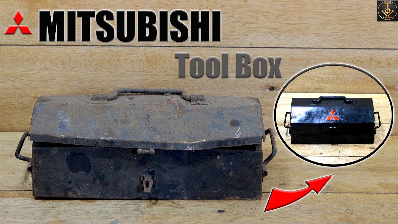 Rusty Old Mitsubishi Tool Box Restoration | 20th Century Tool Box ...