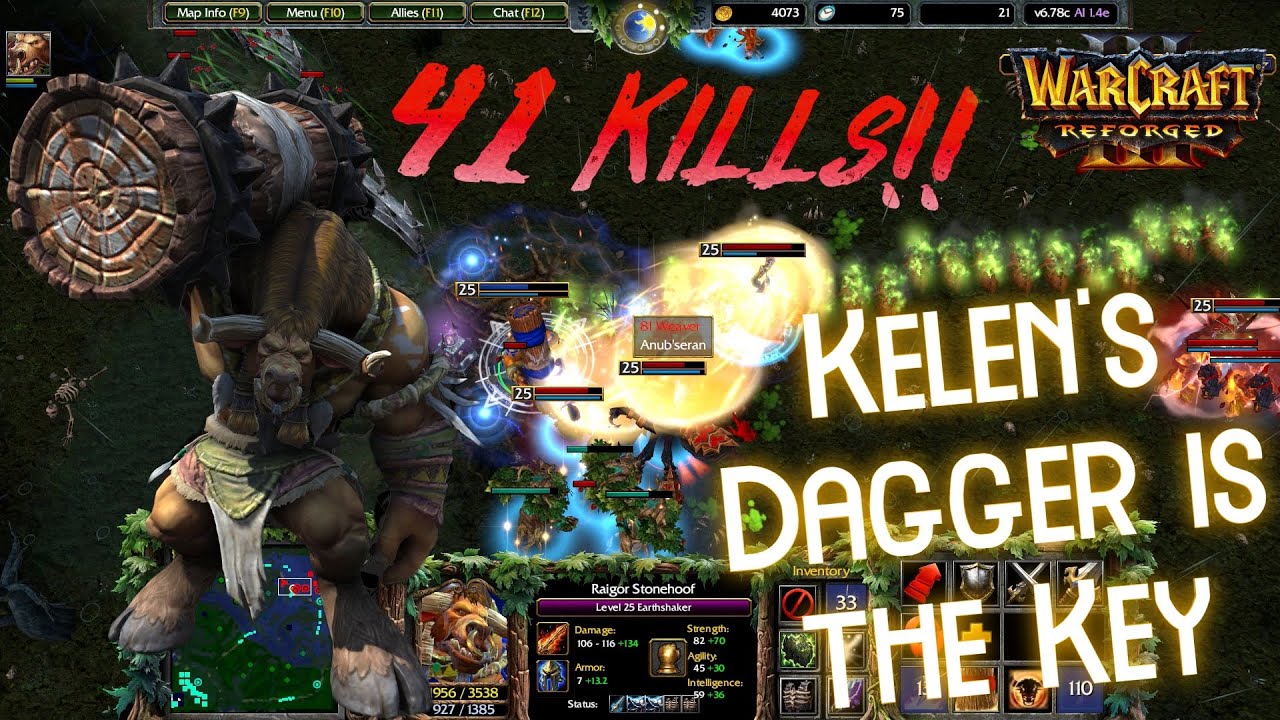 Raigor Stonehoof - Earthshaker | 5v5 | Dota 1 Gameplay | Warcraft III ...