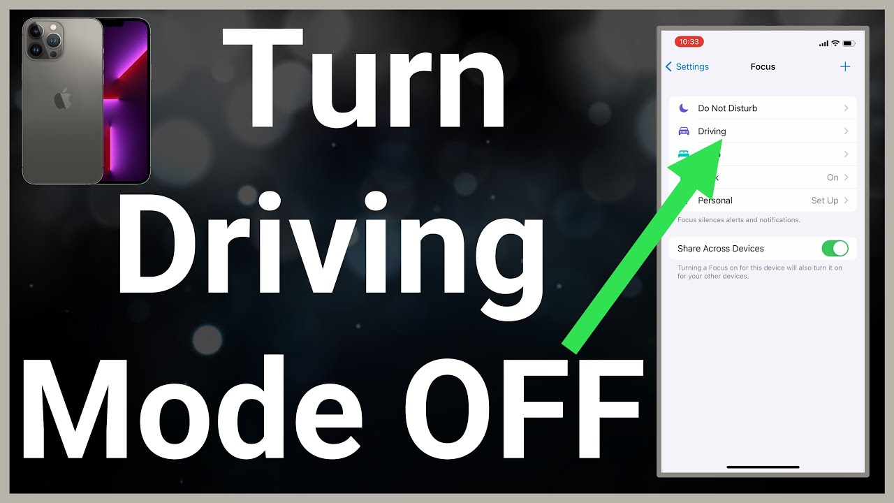 How To Turn Off Driving Mode On iPhone - YouTube