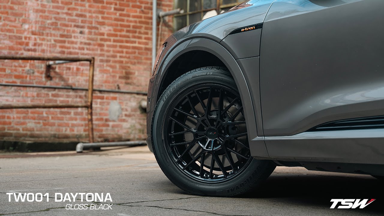 TSW TW001 Daytona | 20x9 - 20x10.5 | Gloss Black | Audi eTron - YouTube