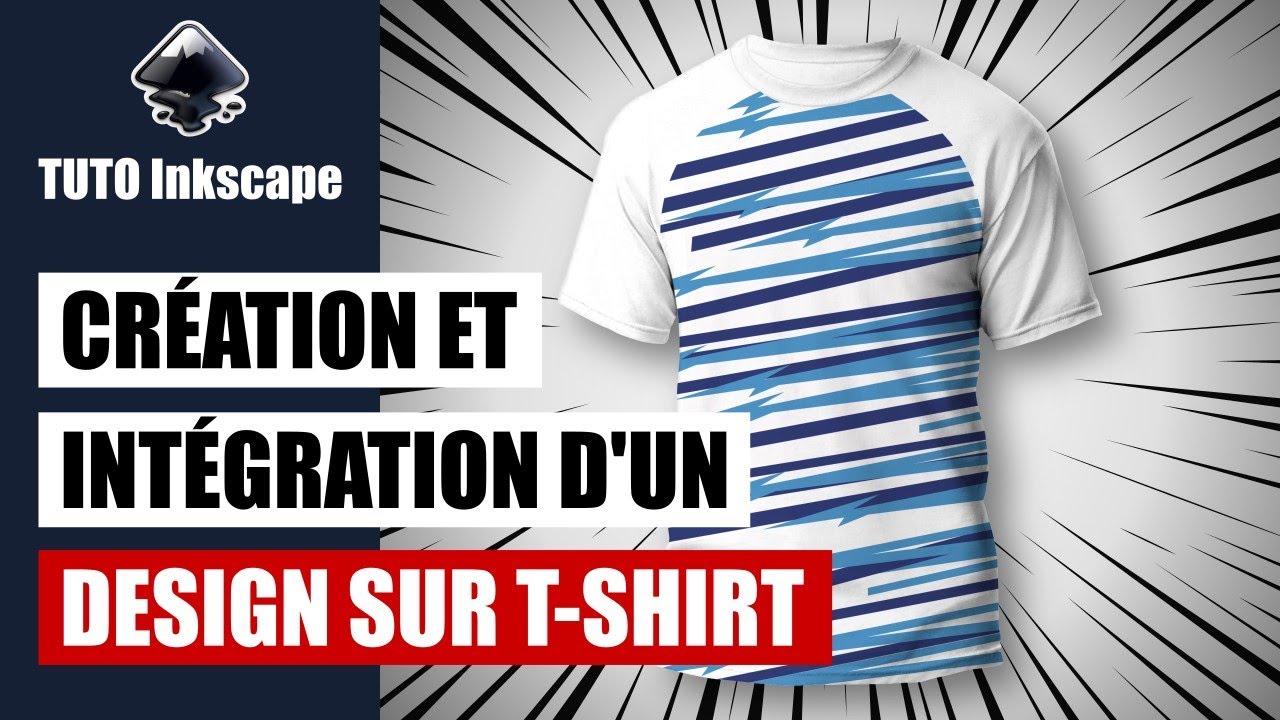 Tuto inkscape : création et intégration d'un design sur t-shirt - YouTube