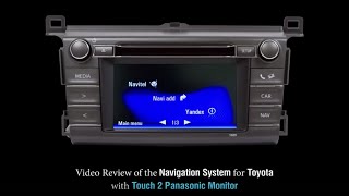 Navigation System for Toyota with Touch 2 Panasonic System - Car Solutions