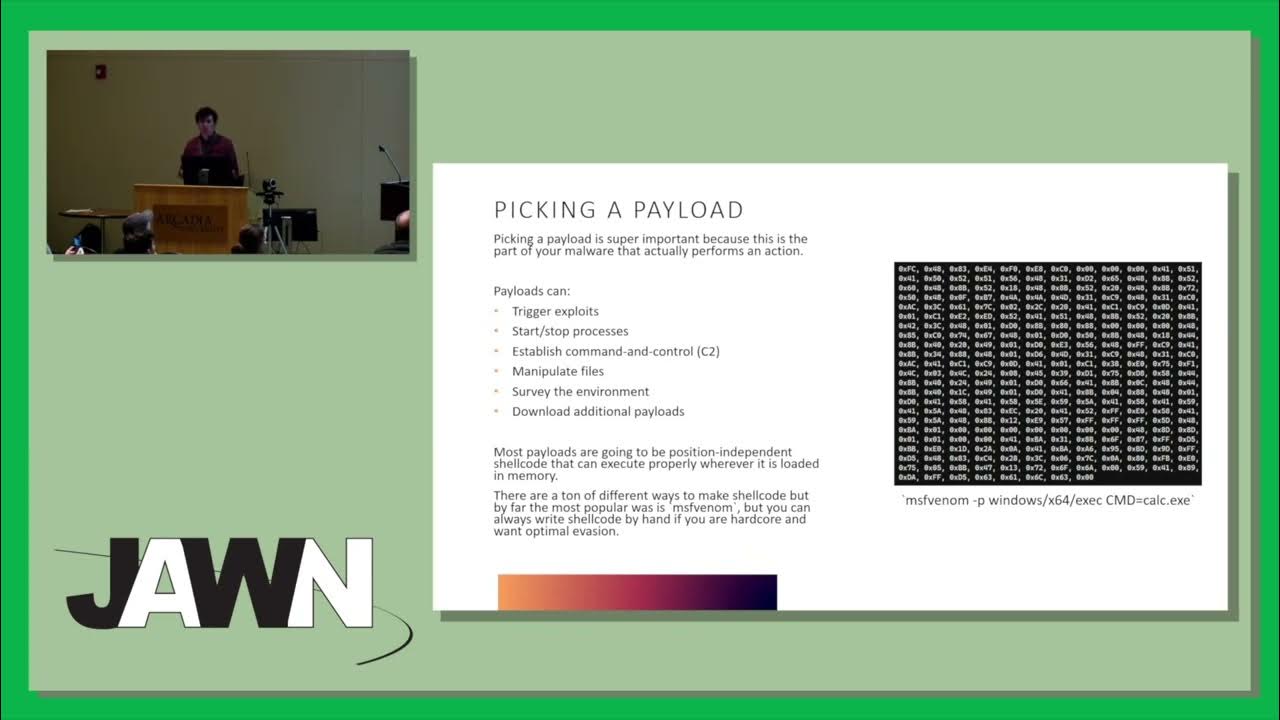 JawnCon0x1 - Max Covey - Developing Highly Evasive Malware - YouTube