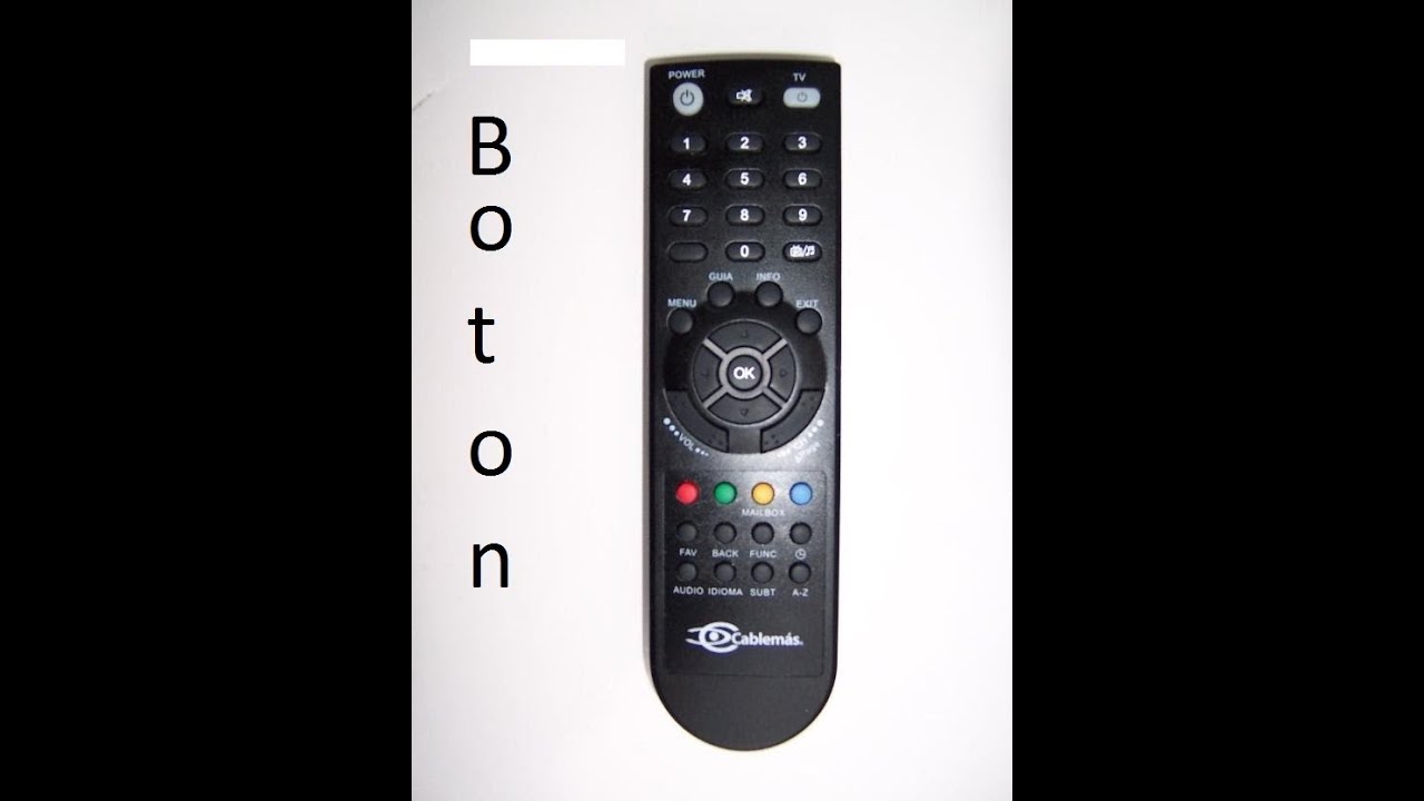 Como configurar boton de TV de Cablemás - YouTube