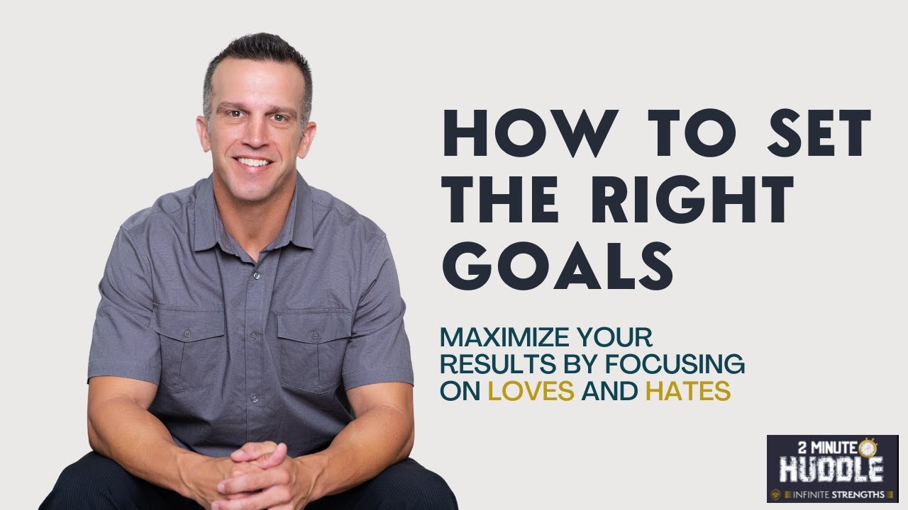 How to Set the Right Goals - YouTube