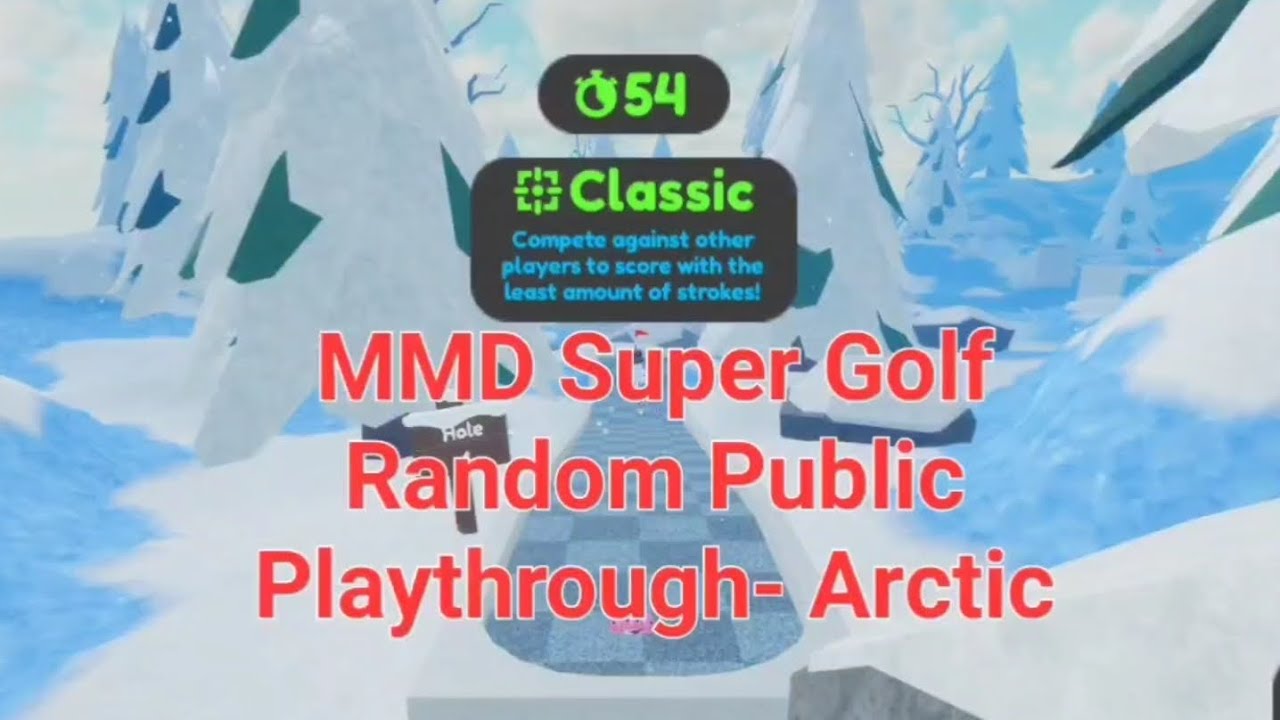 Super Golf on Roblox Arctic Playthrough - YouTube