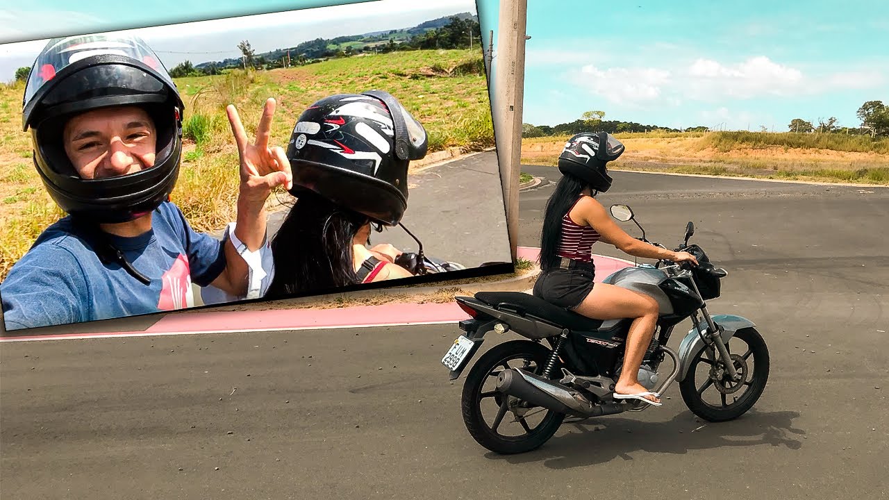Ensinando Minha Irma A Dirigir Minha Moto Youtube