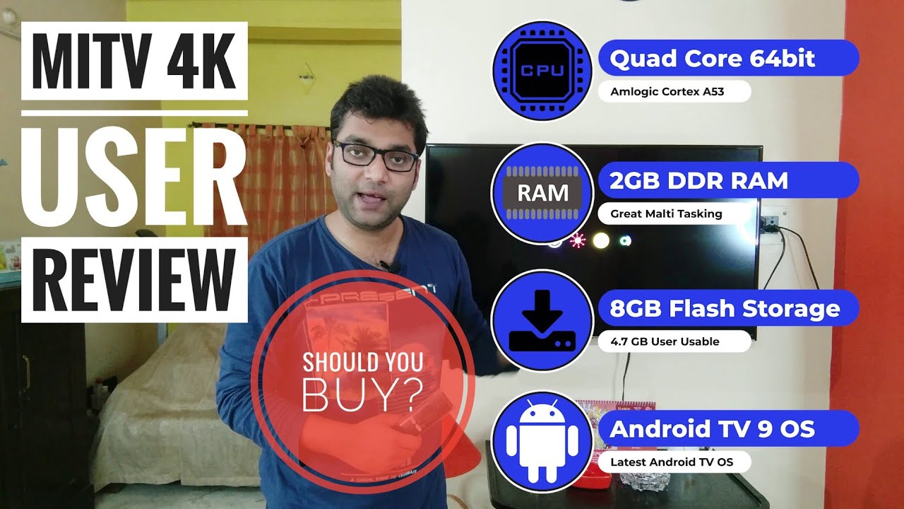 MiTV 4X 4K Android TV detailed technical user Review - YouTube