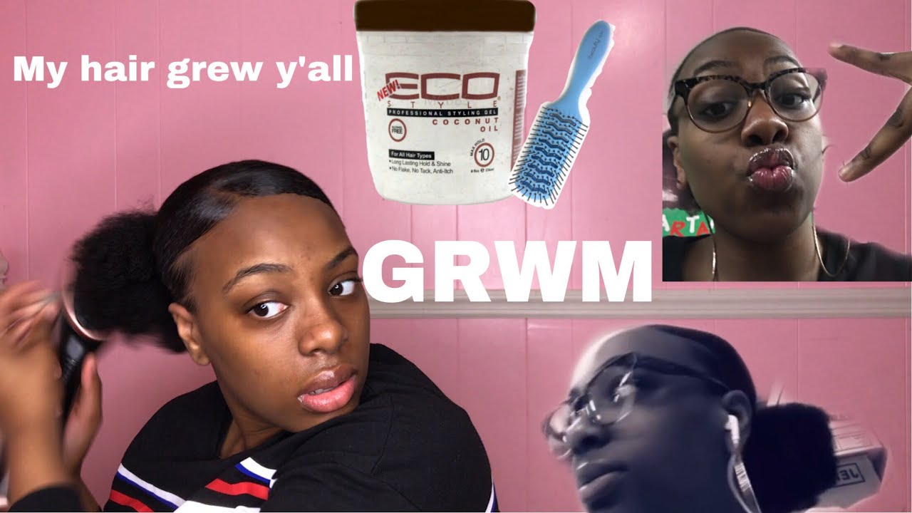 Updated slick back tutorial!! (4c hair) - YouTube