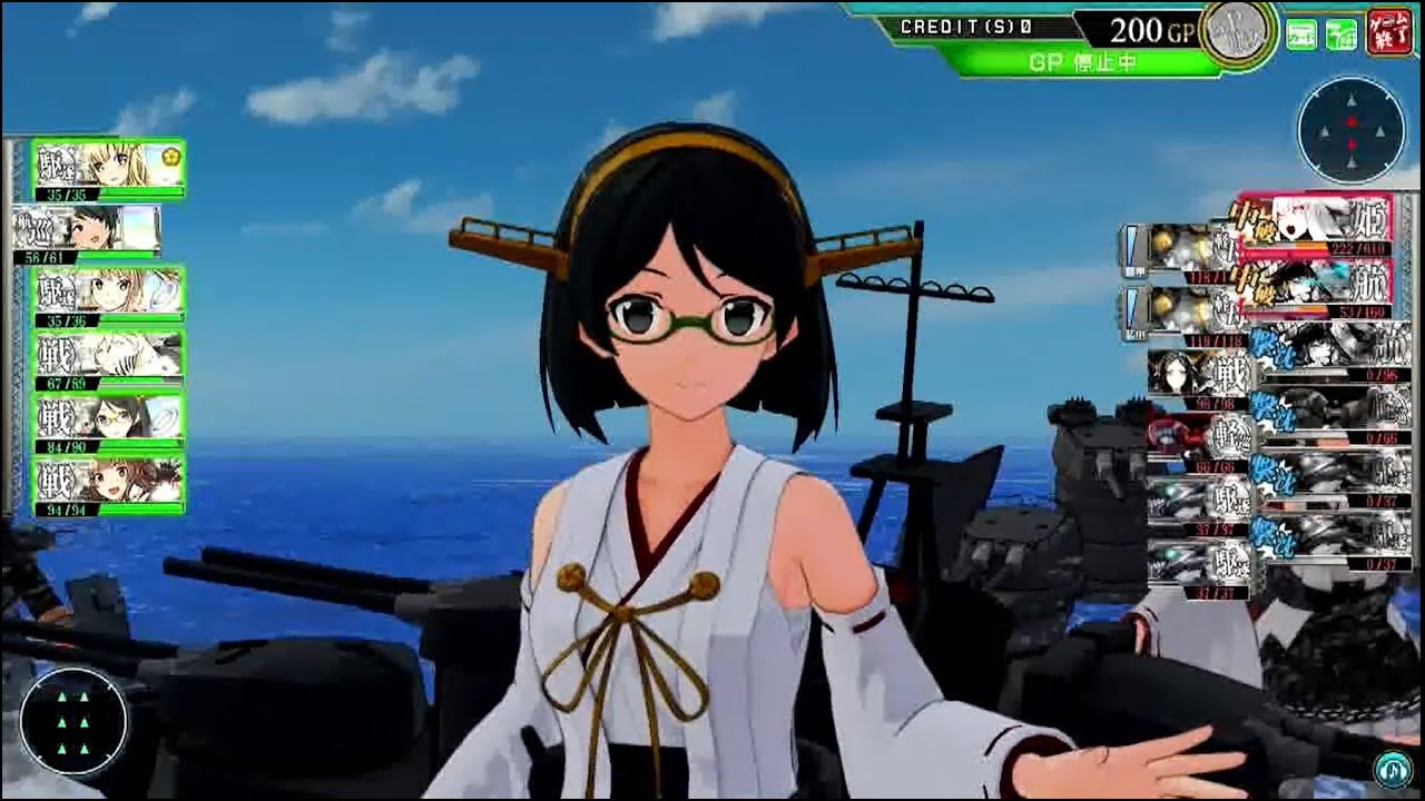 山梨の守り手が行く艦これAC戦記その944_戦艦を3隻にして空母機動部隊迎撃戦に出てみました(EO6-5-A・第三形態) - YouTube