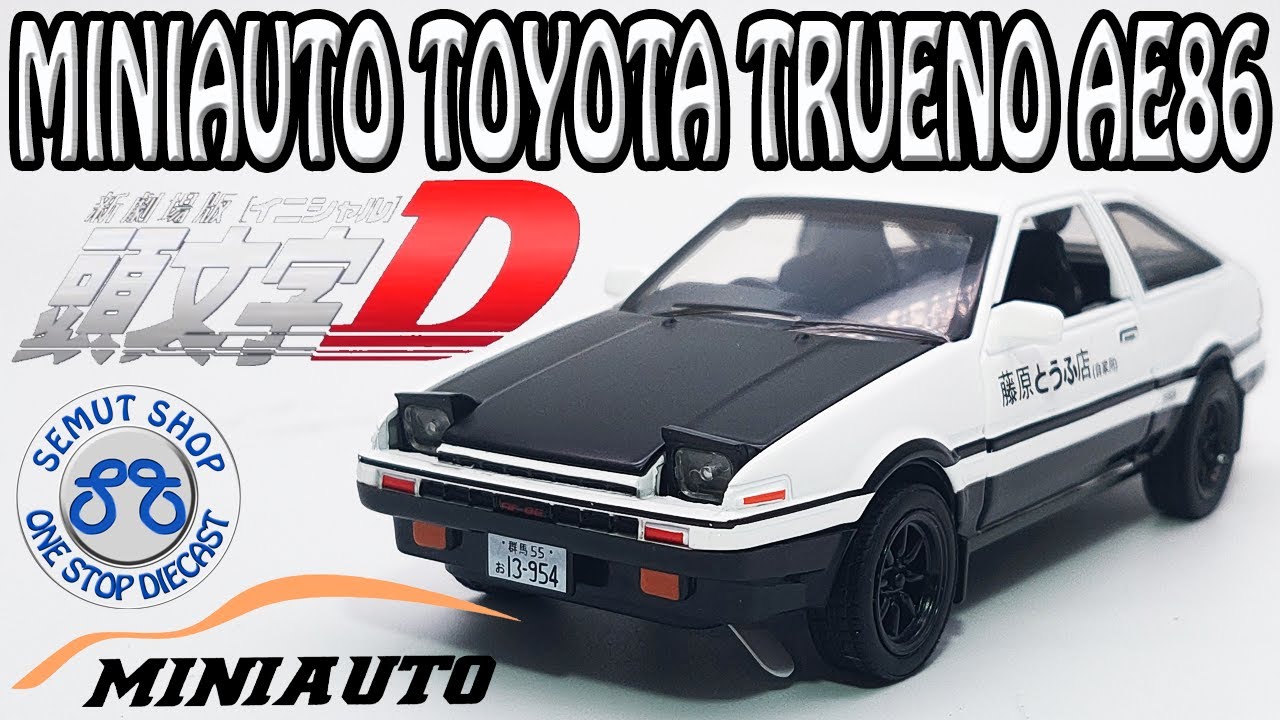 MINIAUTO 1:32 - TOYOTA TRUENO AE86 INITIAL D Miniatur Diecast Mobil ...